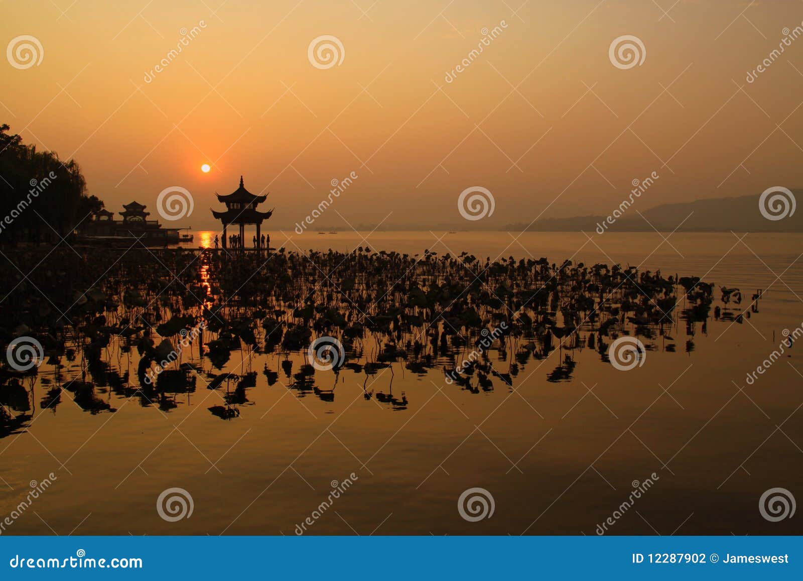 West Lake ( XiHu ) stock photo. Image of dark, rocks - 12287902