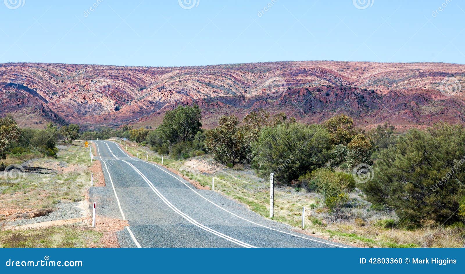 West Macdonnell Ranges Australia Scene Stock Photo - Image of ...