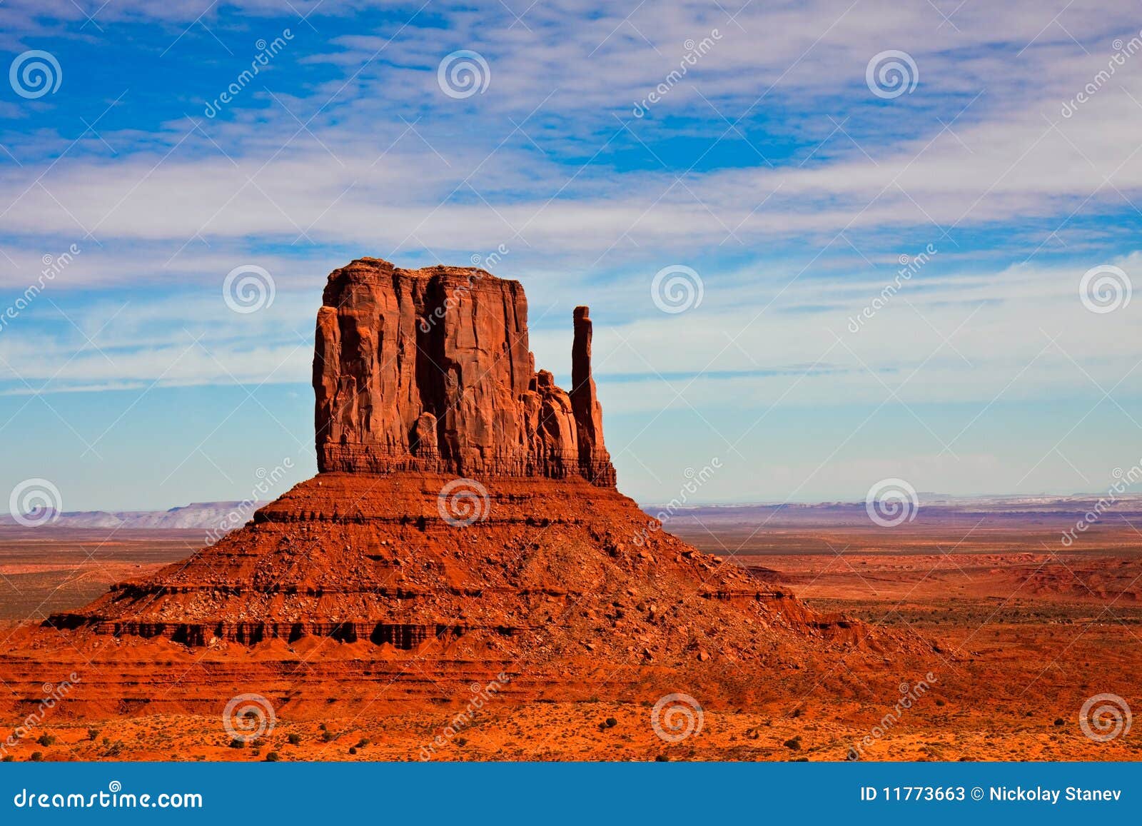 West Mitten Butte stock image. Image of rock, stone, desert - 11773663
