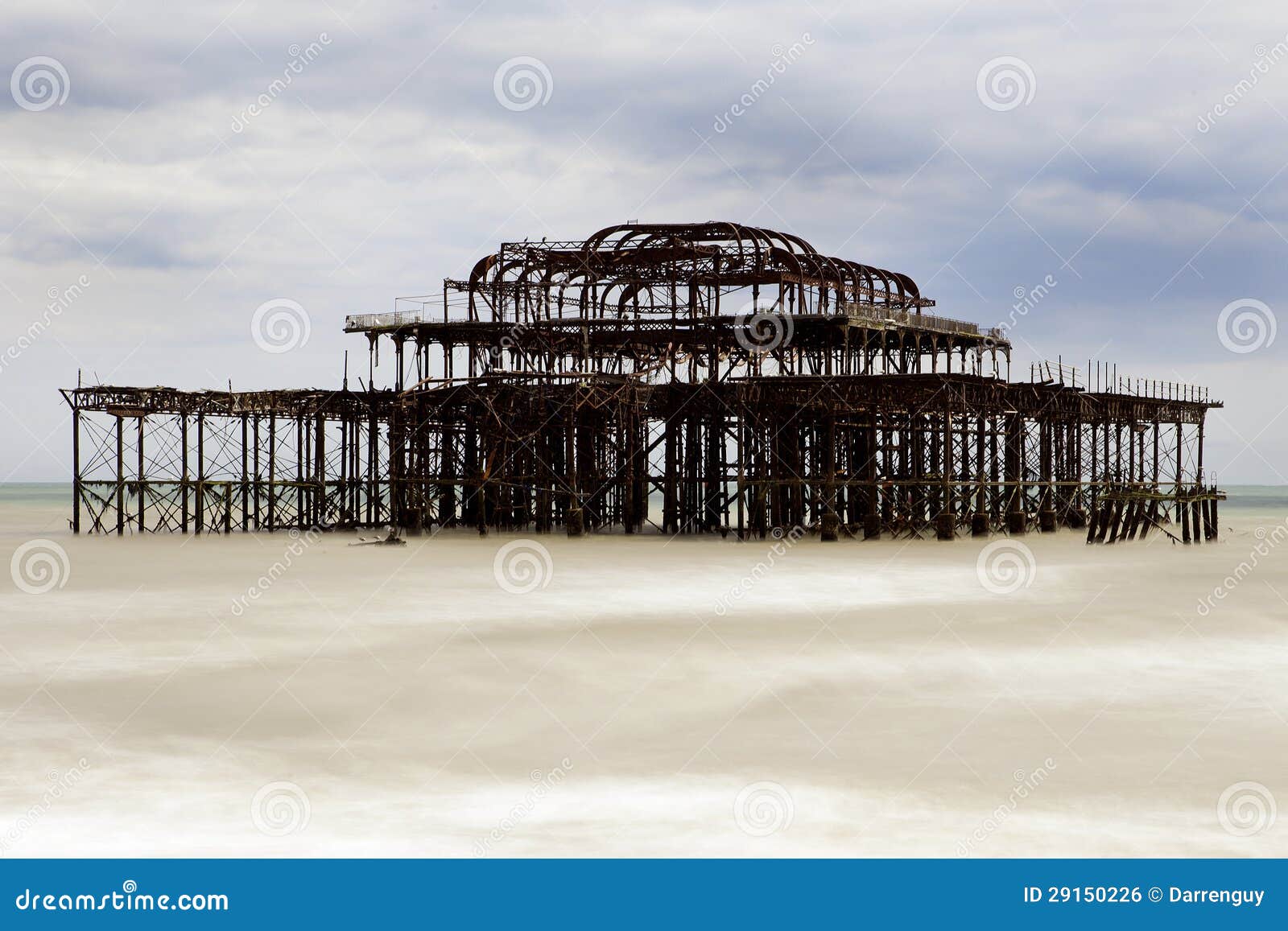 West Pier Brighton stock photo. Image of sussex, hove - 29150226