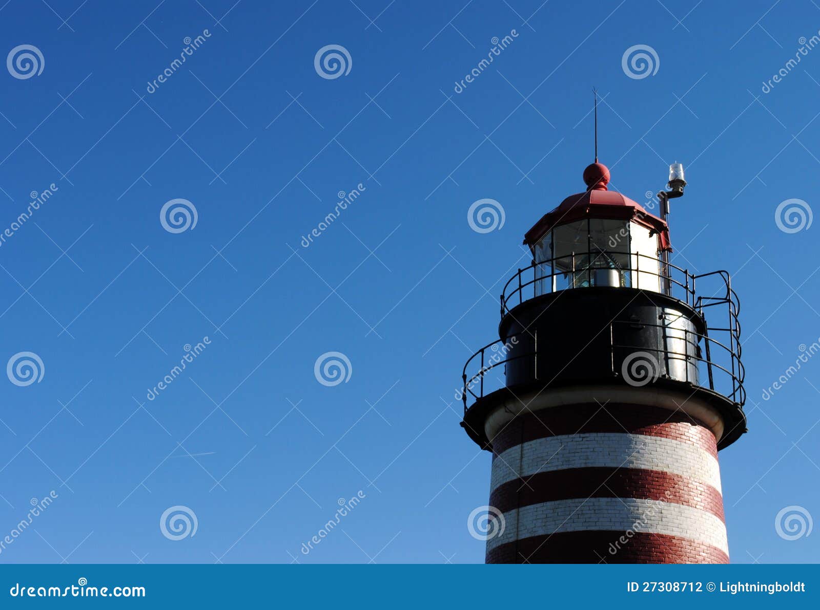 West Quoddy Lighthouse, Lubec ME, USA Stock Photo - Image of ...