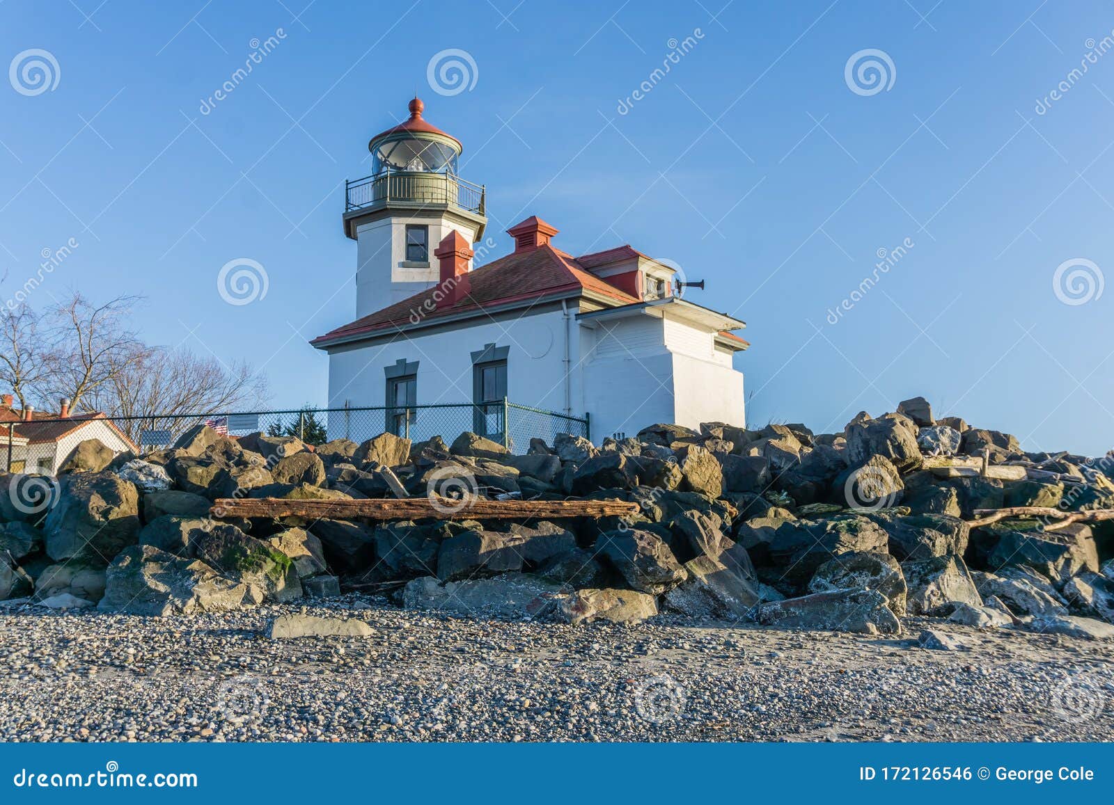 West Seattle Shoreline Lighthouse 6 Stock Photo - Image of washington ...