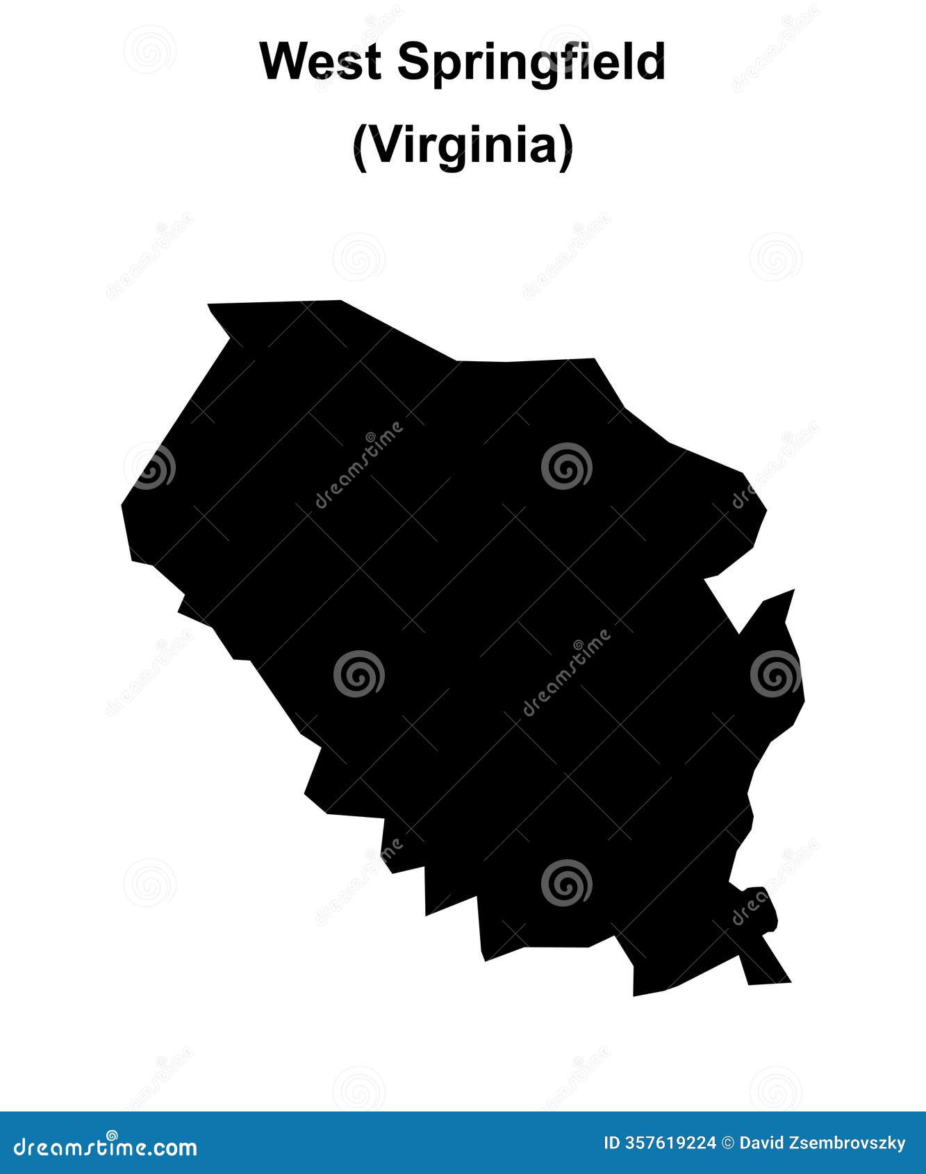 Springfield Outline Map Cartoon Vector | CartoonDealer.com #357278775