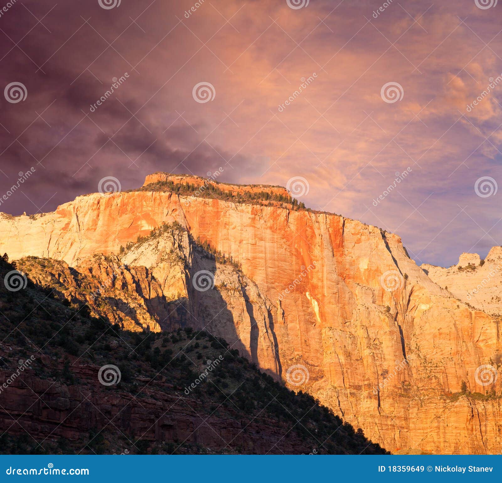 West Temple Sundial stock image. Image of sunlight, zion - 18359649