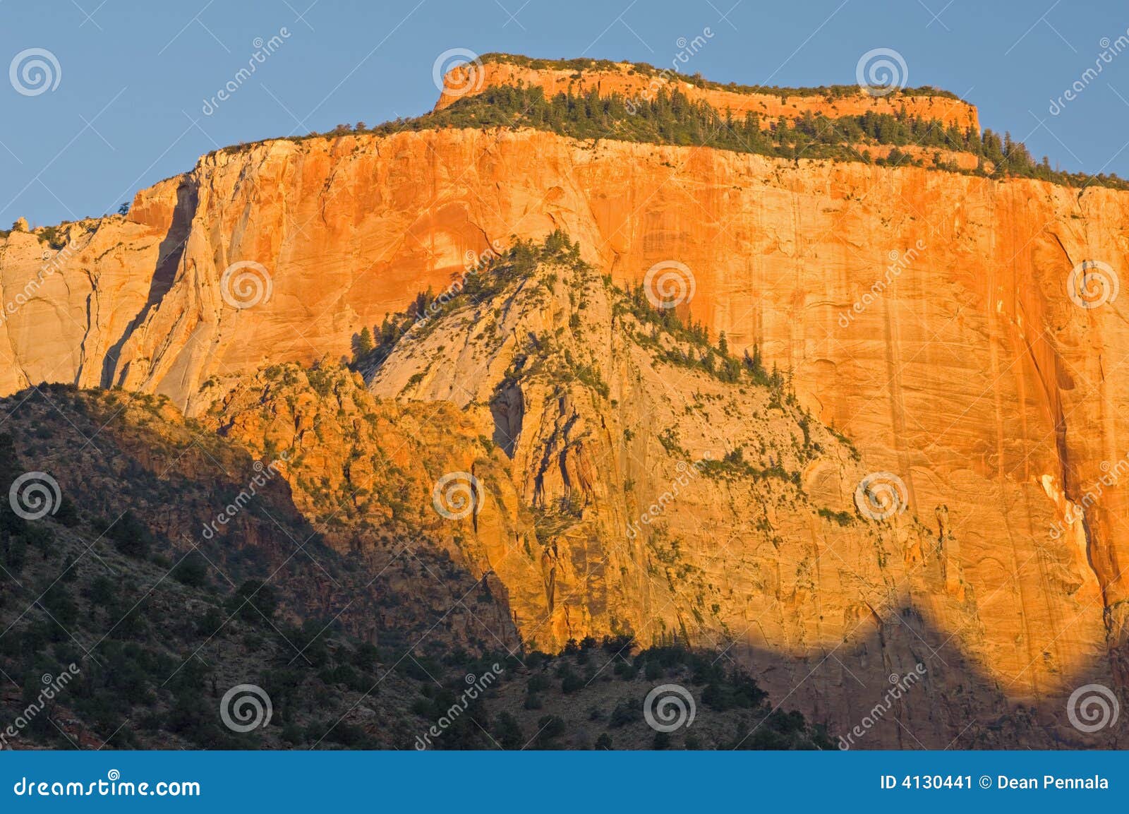 West Temple Zion stock image. Image of light, west, park - 4130441