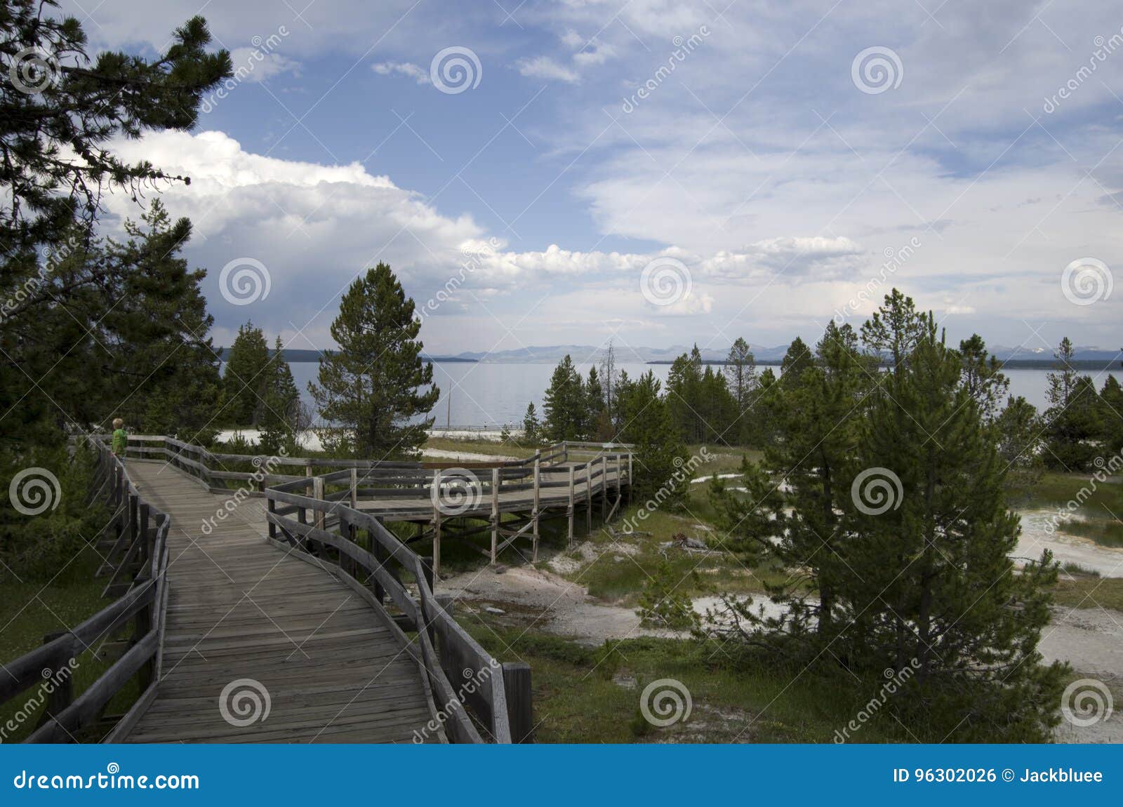 West Thumb Lake Yellowstone Stock Photo - Image of summer, site: 96302026