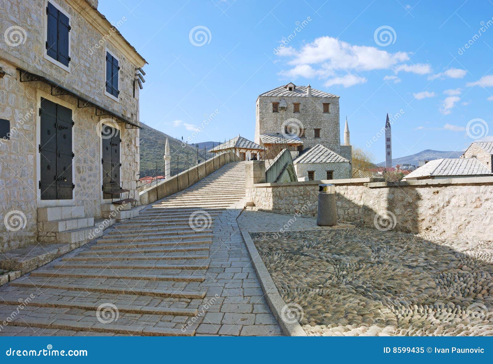 West tower near Old Bridge stock image. Image of landmark - 8599435