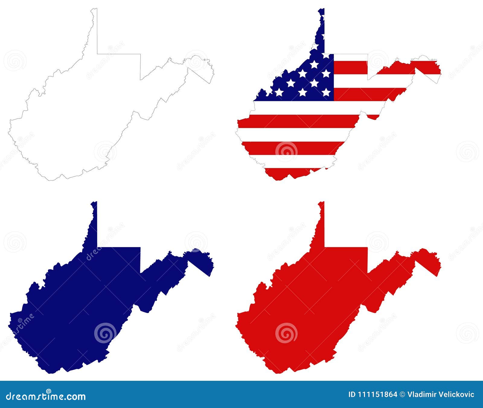 West Virginia Map with USA Flag - State in the Appalachian Region of ... West Virginia Map with USA Flag - State in the Appalachian Region of ...