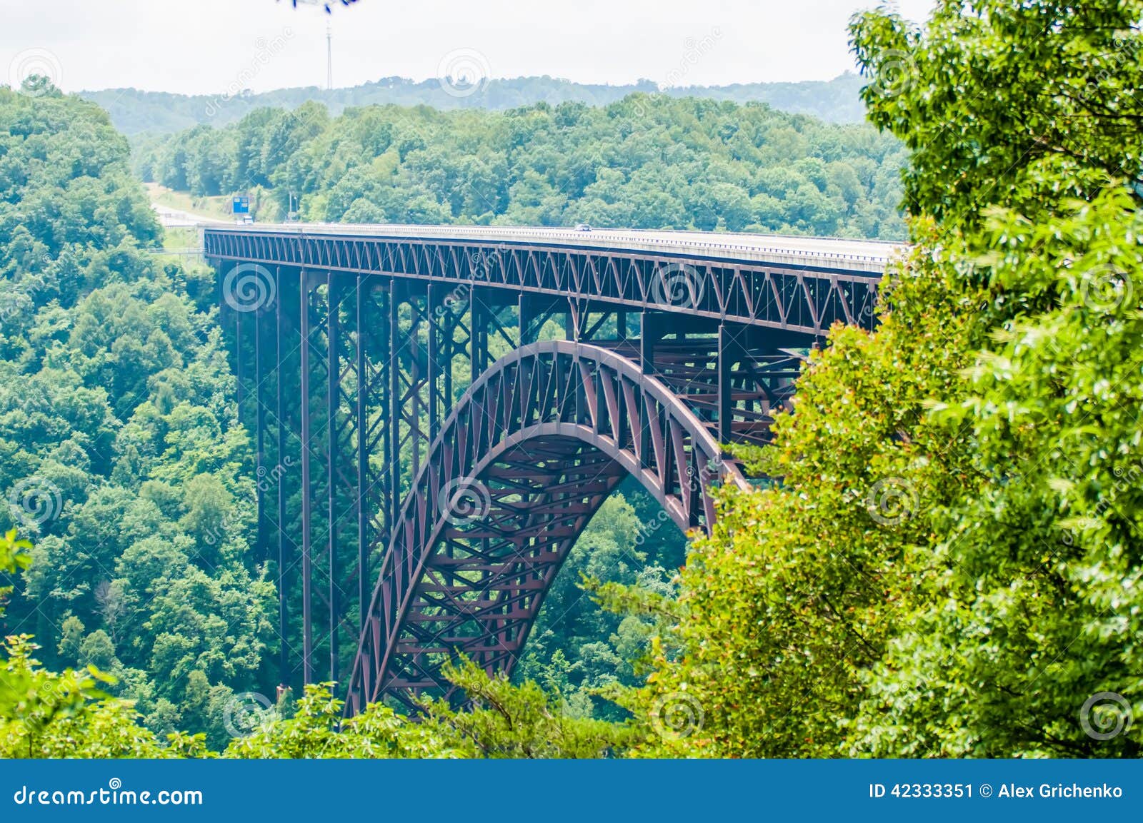 West Virginia S New River Gorge Bridge Carrying US 19 Stock Image ...