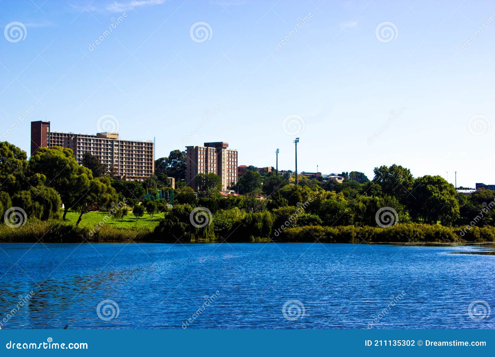 Westdene Dam stock photo. Image of johannesburg, water - 211135302