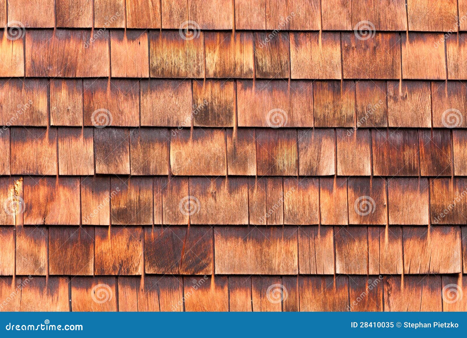 Westen Red Cedar Shingles Natural Texture Pattern Stock Image - Image ...