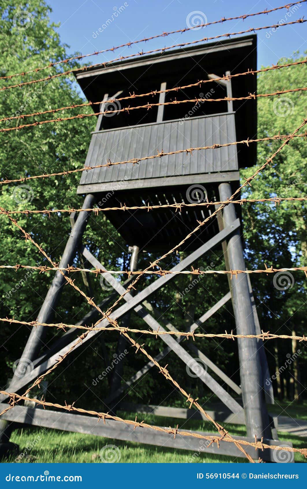 Westerbork Transit Camp Grounds: Guard Tower Editorial Stock Image ...