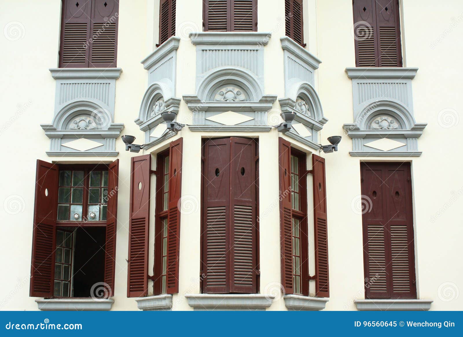 Western Architectural Windows Stock Image - Image of window, yuan: 96560645