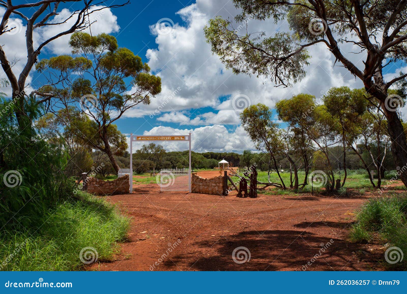 Western Australia, Australia, Cemetery Graveyard in the Outback Stock ...