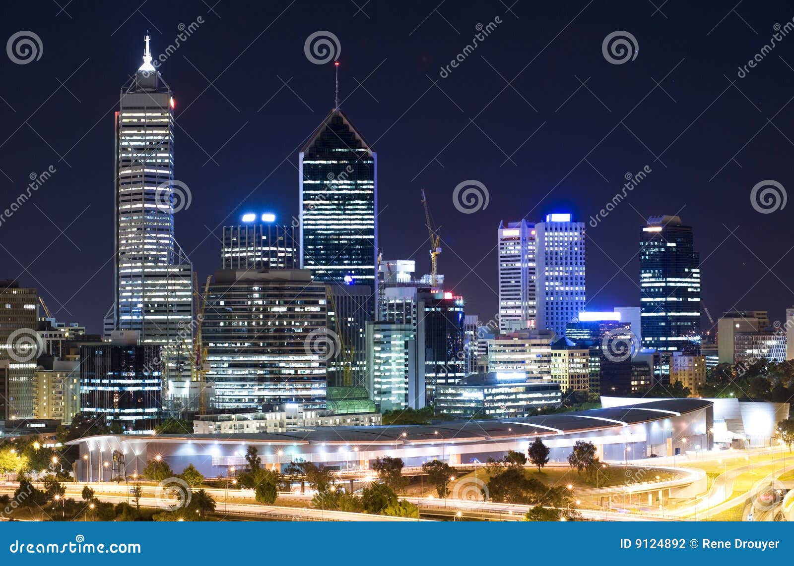 Western Australia - Perth Skyline Stock Photo - Image of building ...