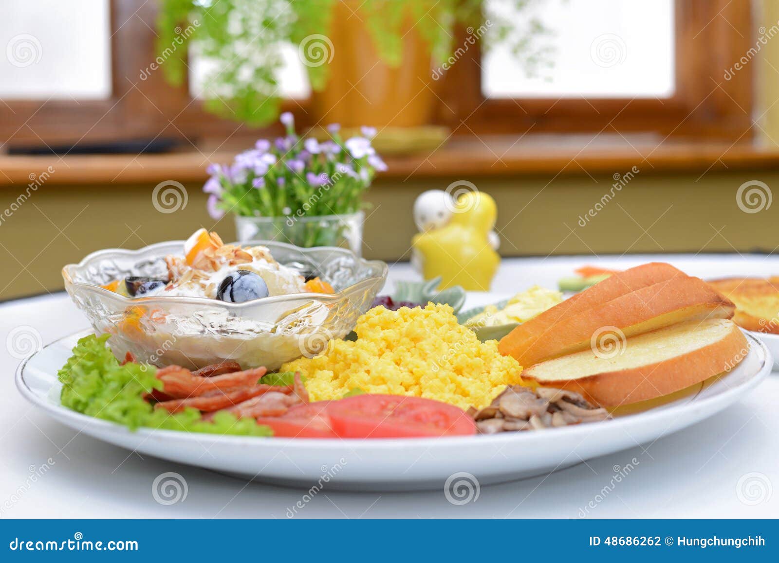 Western breakfast set menu stock photo. Image of mixed - 48686262