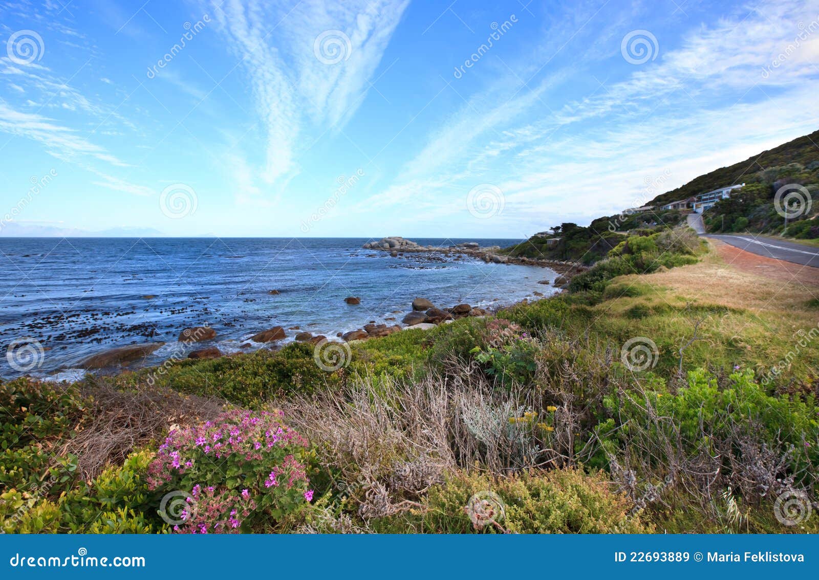 Western Cape Landscape before Sunset Stock Image - Image of color ...