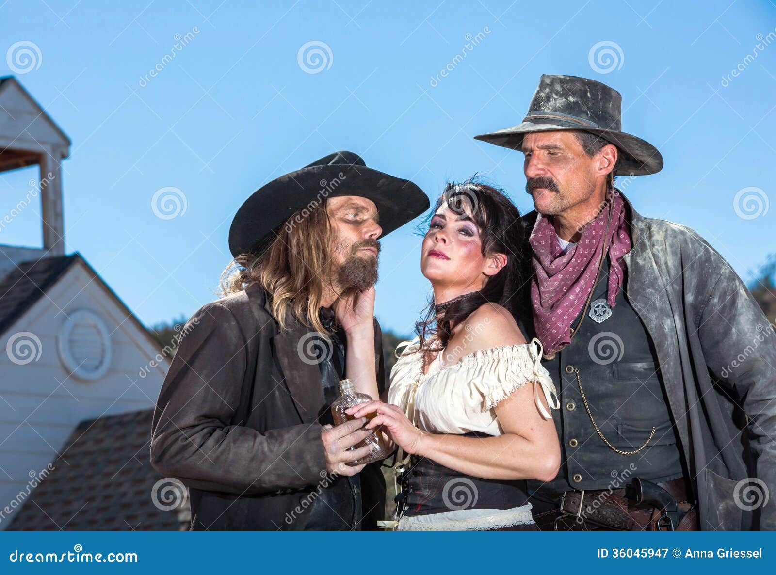 Western Character Trio stock image. Image of western - 36045947