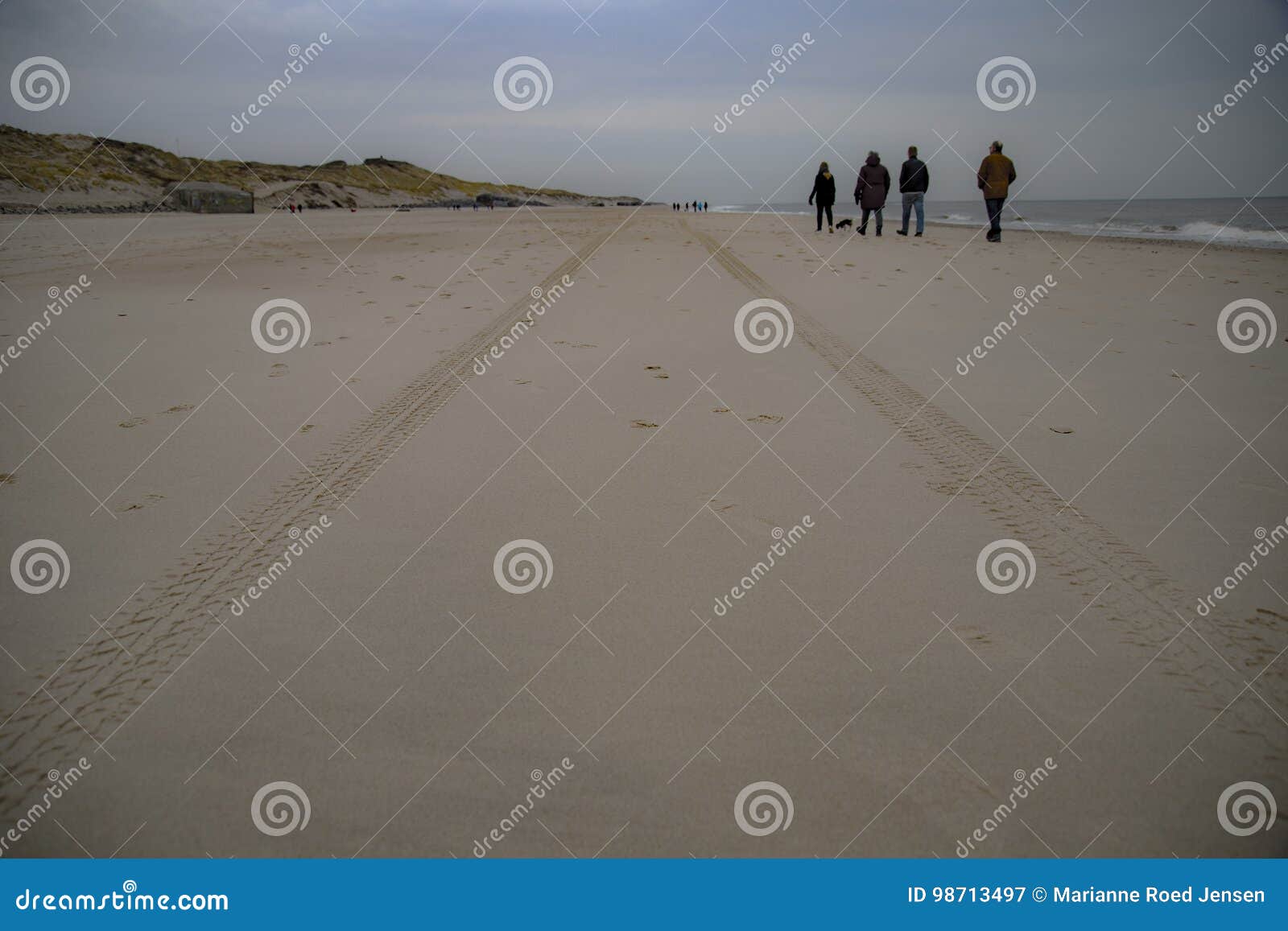 The Western Coast of Denmark Stock Image - Image of beach, danish: 98713497