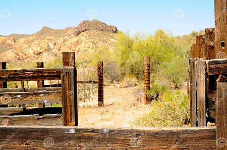 Western Corral stock image. Image of high, animals, fence - 9053367