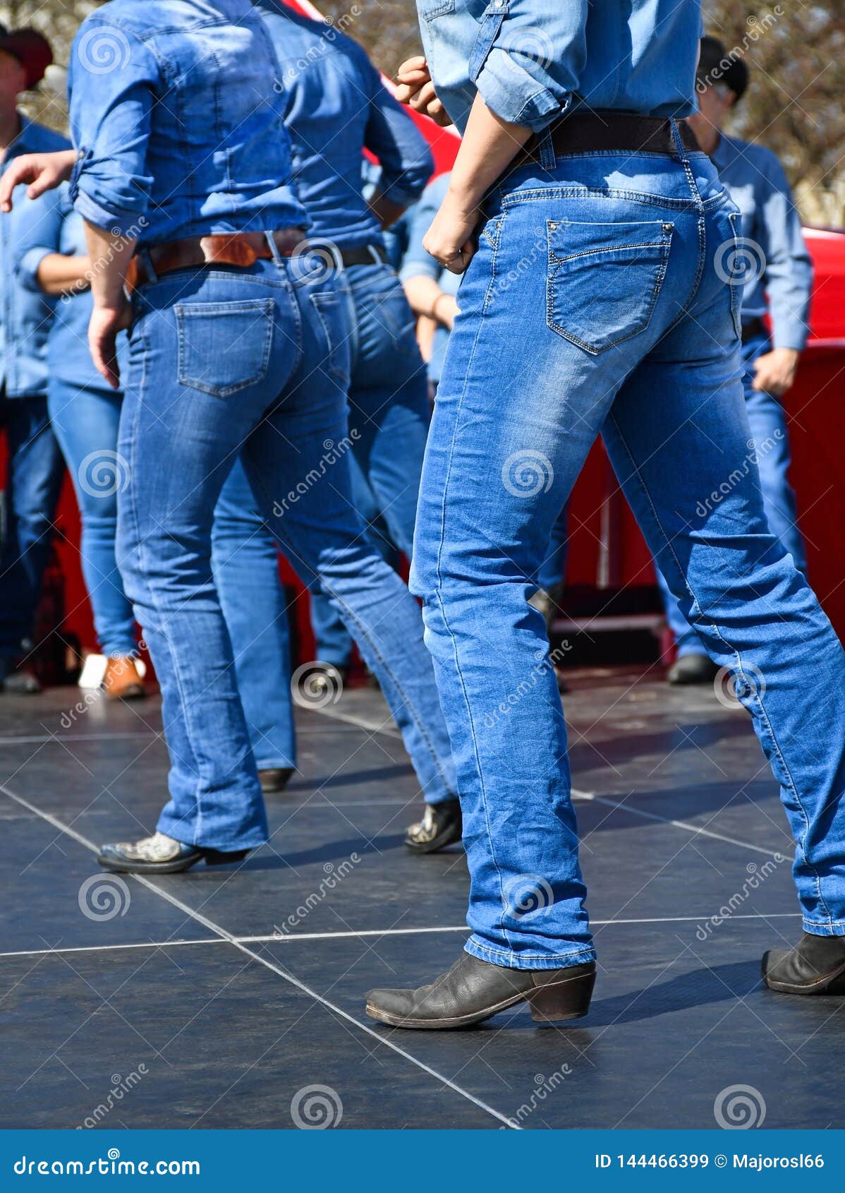 Western Dancers Dancing Outdoors Stock Image - Image of outdoors ...