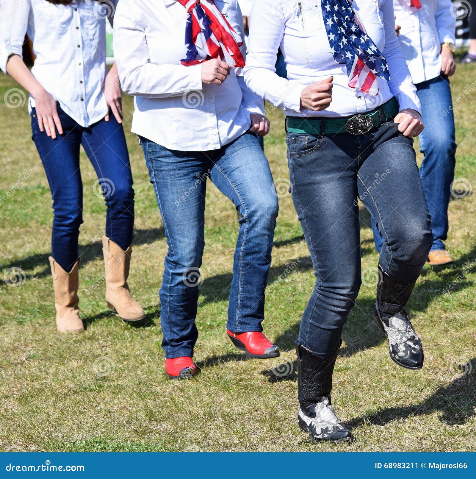 Western dancing outdoors stock image. Image of people - 68983211