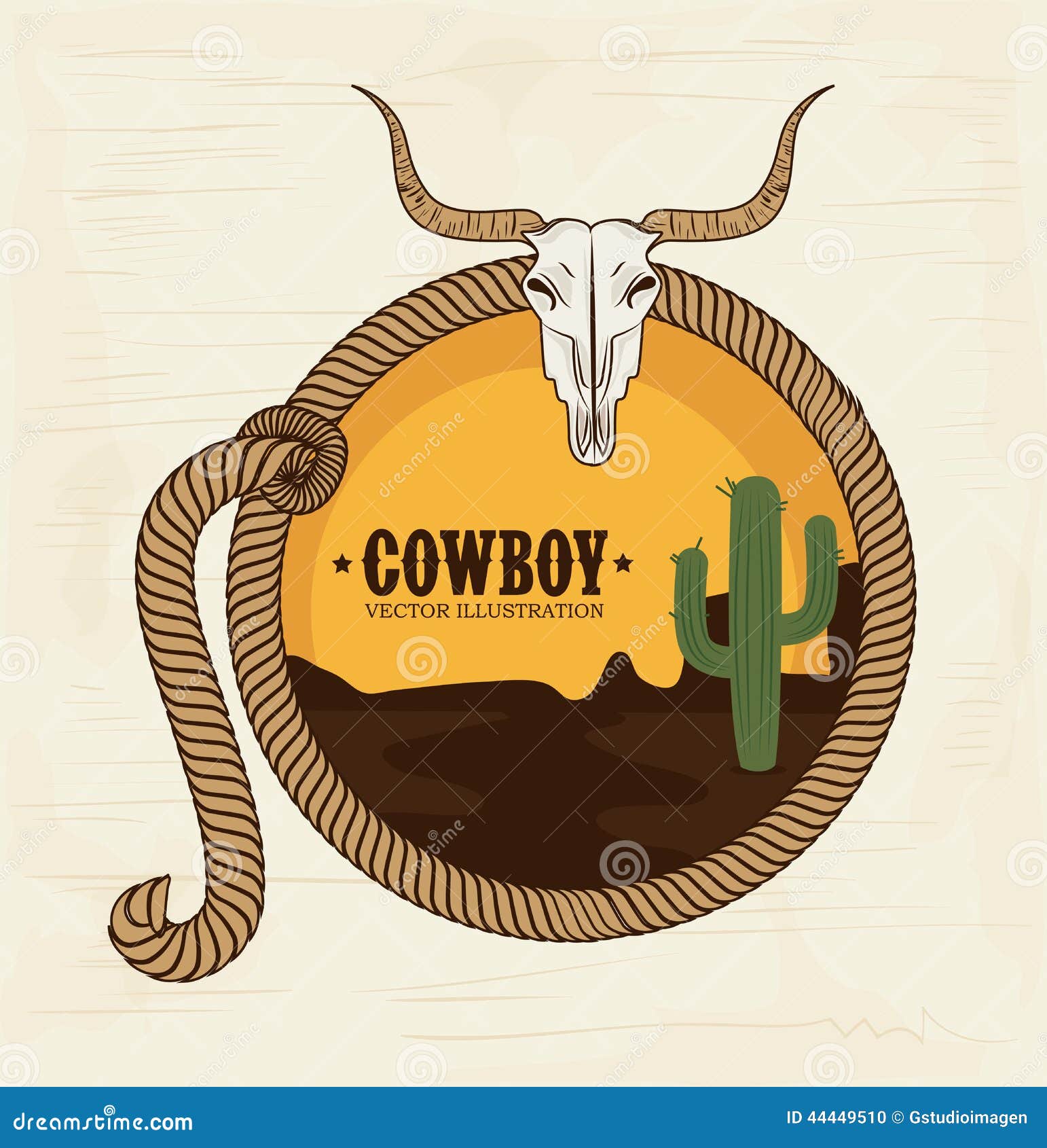 Western design stock vector. Illustration of vintage - 44449510