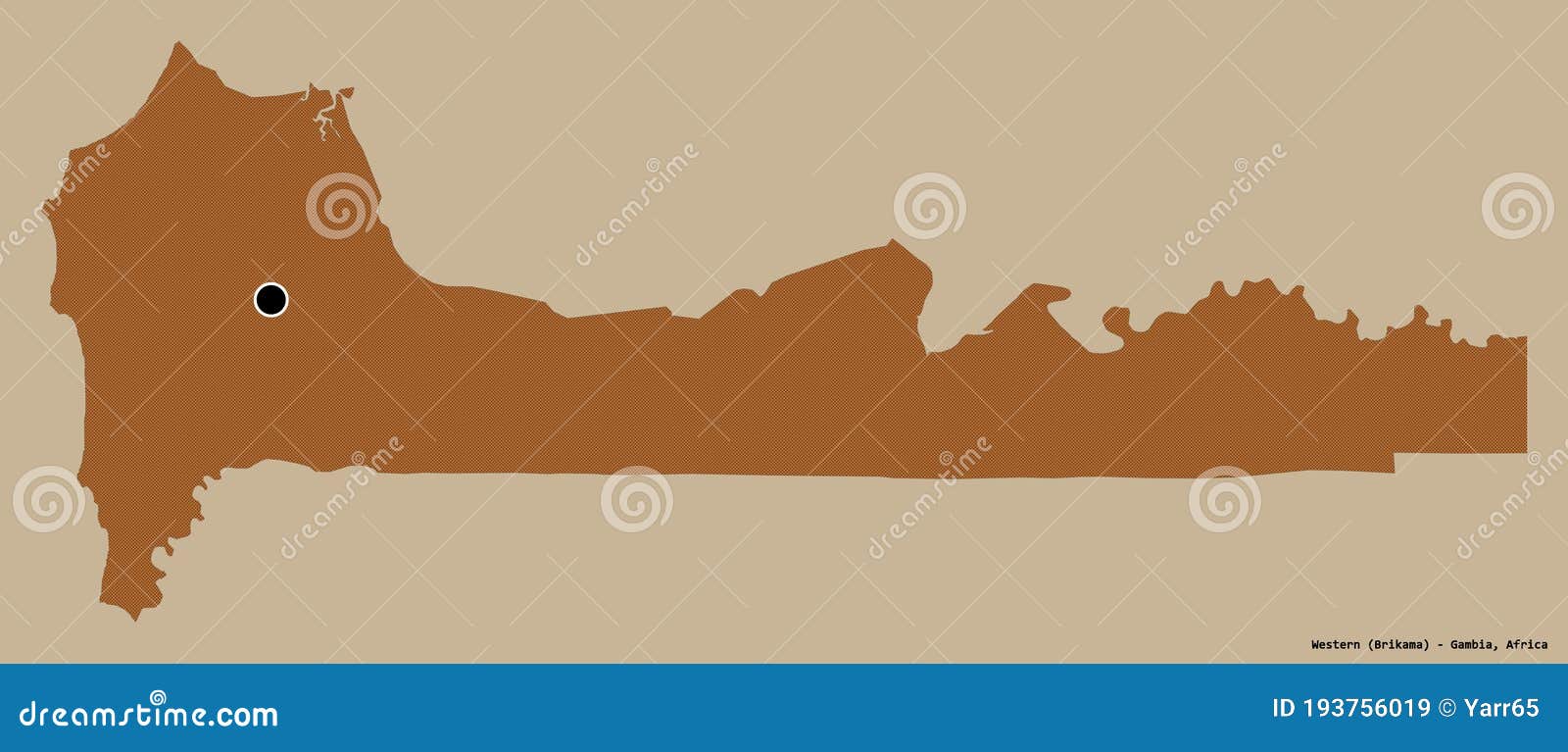 Western, Division of Gambia, on Solid. Pattern Stock Illustration ...