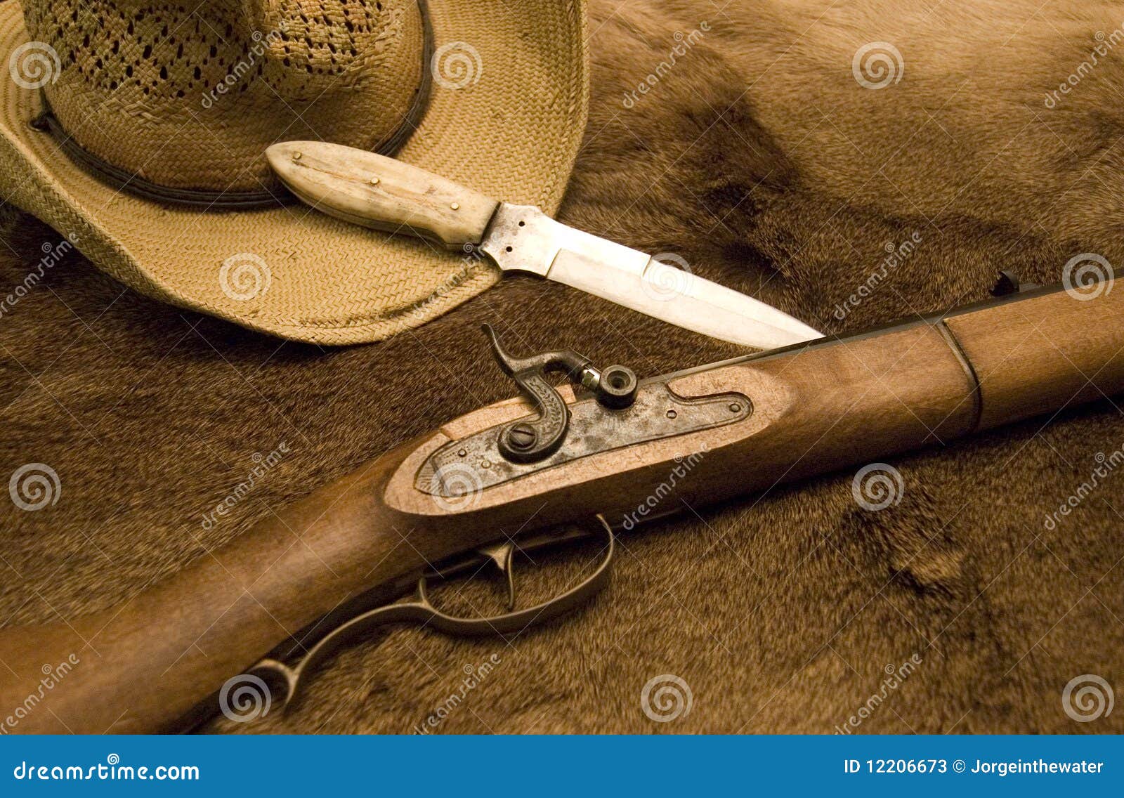 Western Rifle - Winchester Lever Action Stock Photography ...