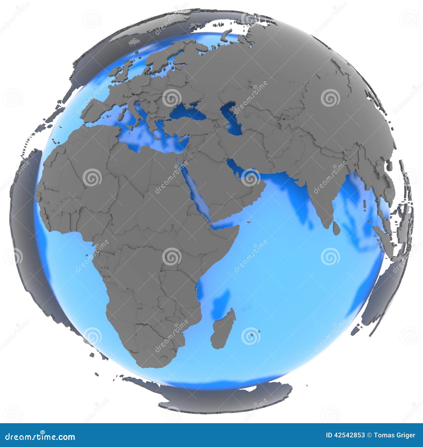 Western Hemisphere on the Globe Stock Illustration - Illustration of ...