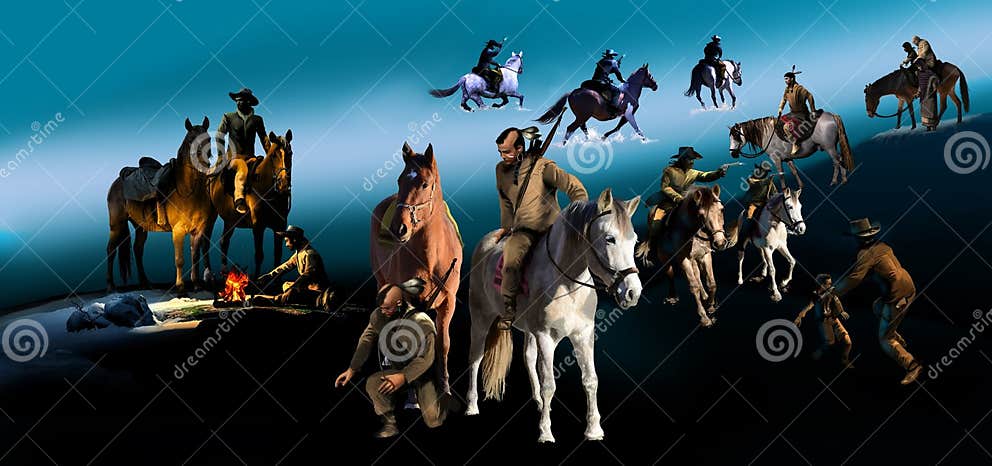 Western imagery stock illustration. Illustration of canyon - 29300291