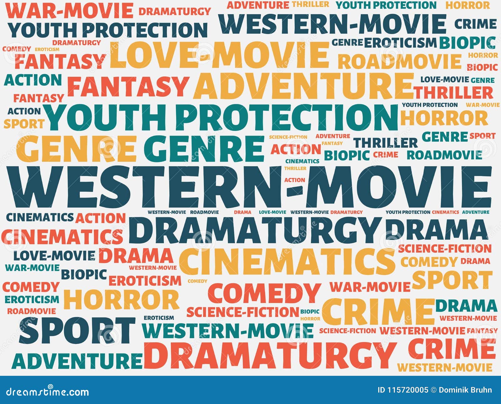 WESTERN-MOVIE - Image with Words Associated with the Topic MOVIE, Word ...