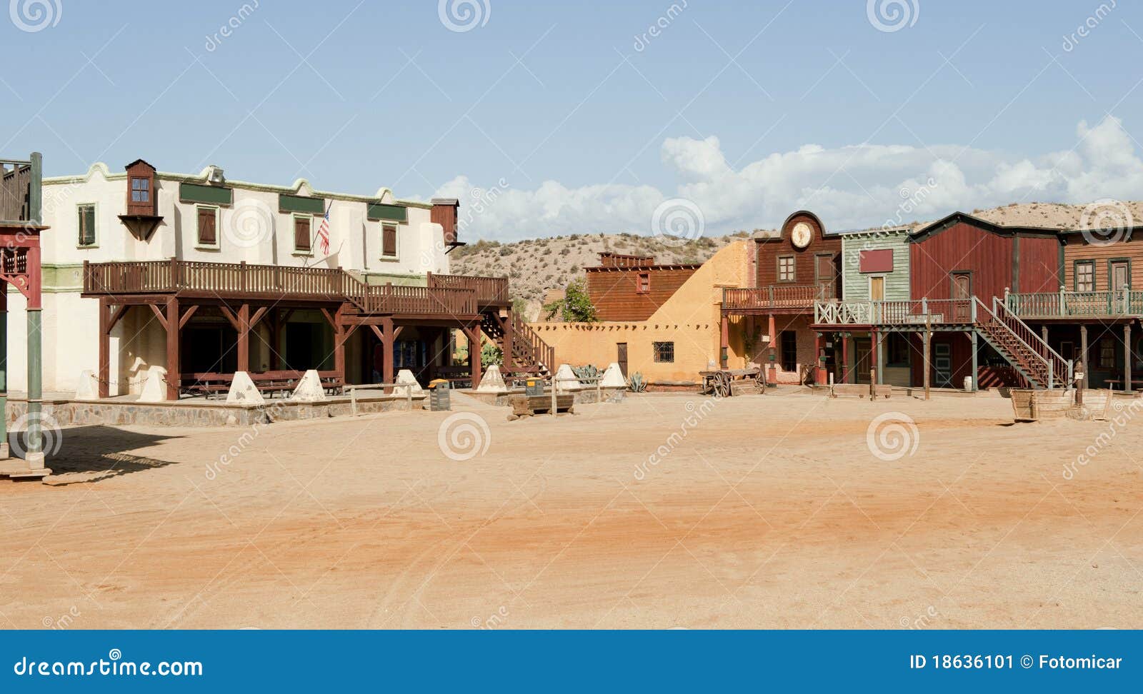 Western Movie Set stock image. Image of spain, western - 18636101