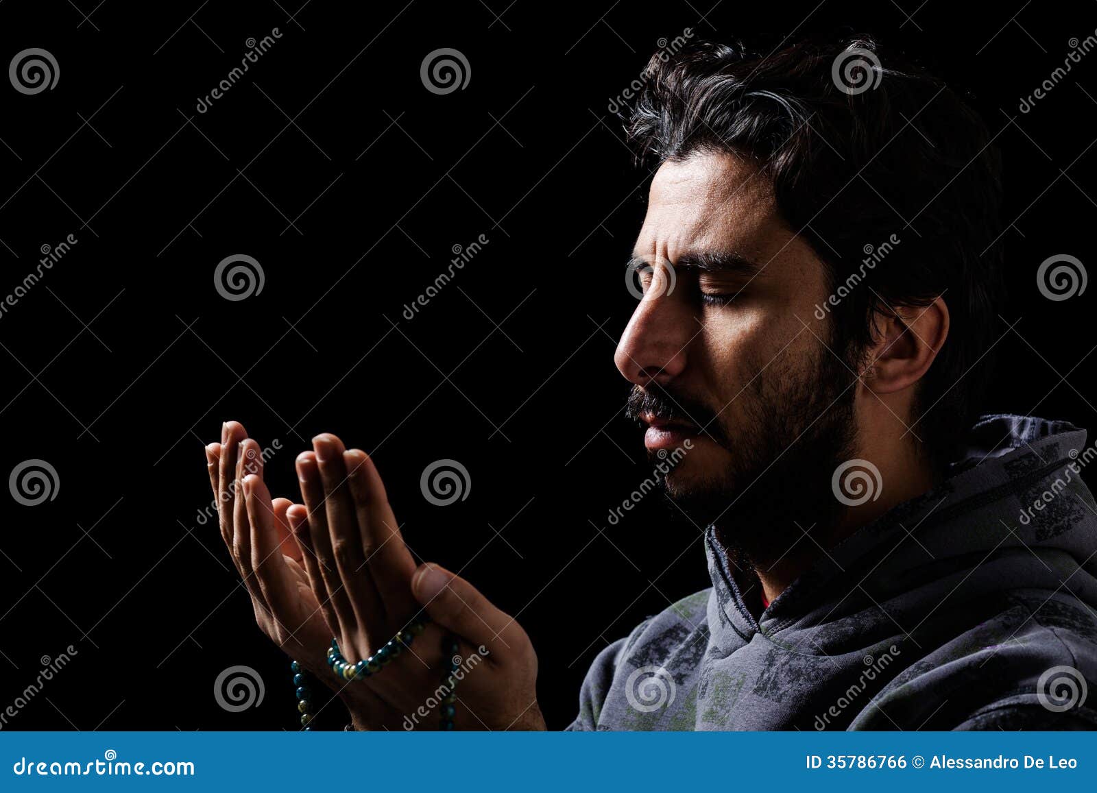 Western Muslim Praying stock photo. Image of shoulders - 35786766