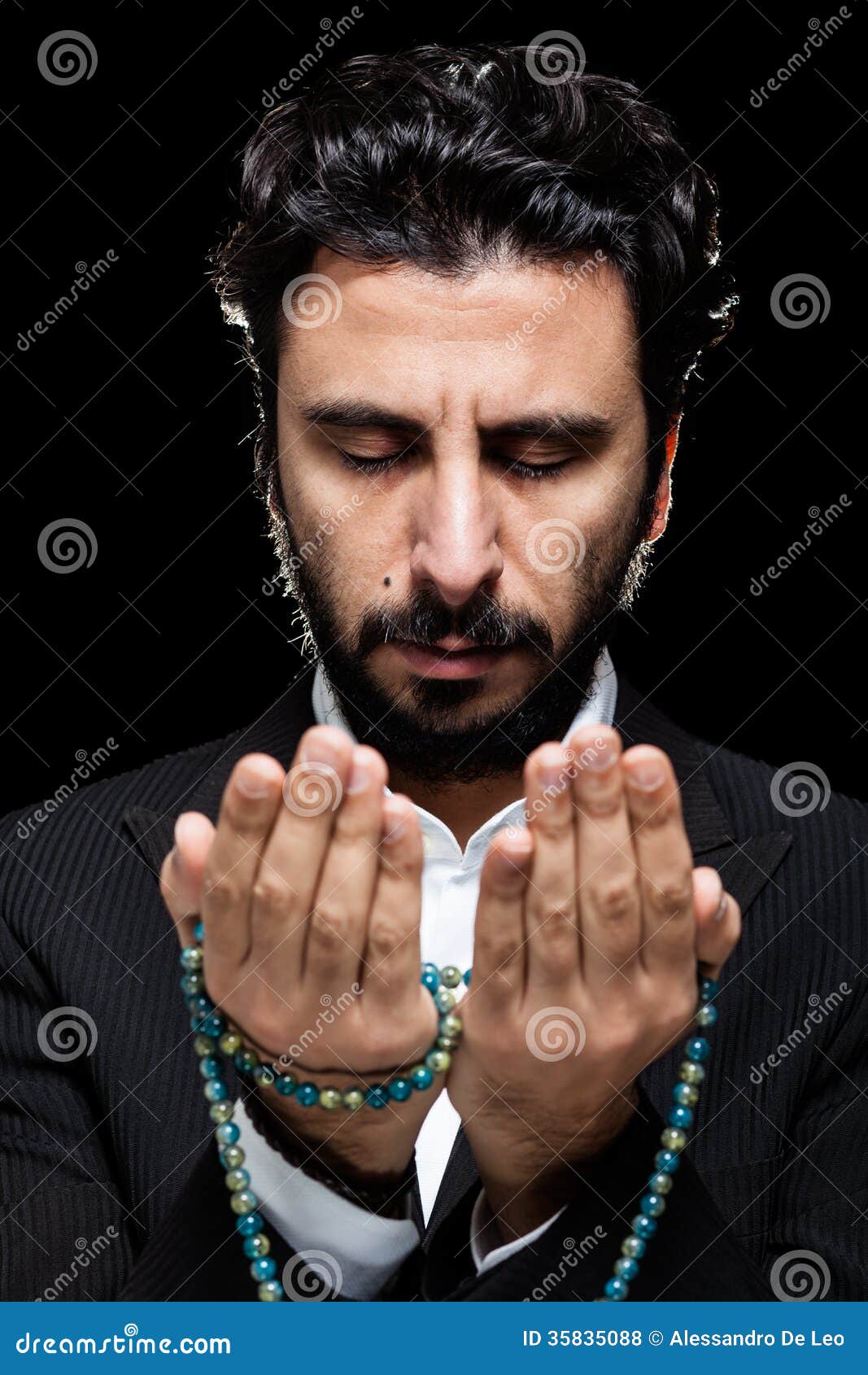 Western Muslim Praying stock photo. Image of islam, jacket - 35835088