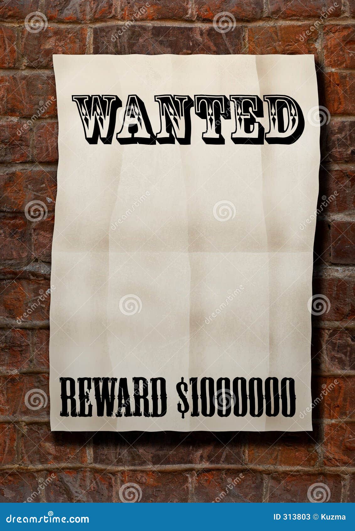 Old Western Reward Sign. Royalty-Free Stock Photo | CartoonDealer.com ...