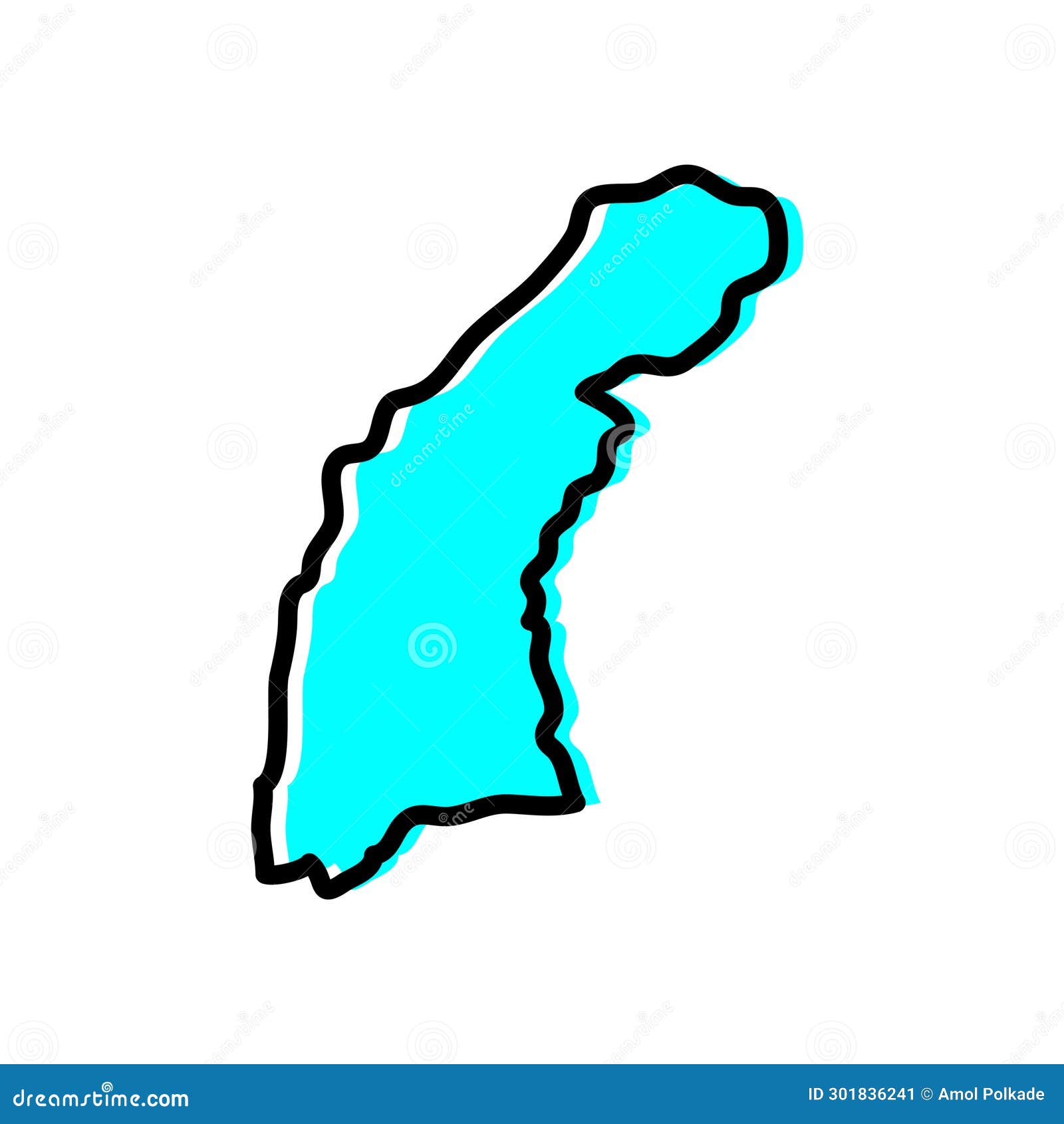 Western Region of Uganda Vector Map Illustration Stock Illustration ...