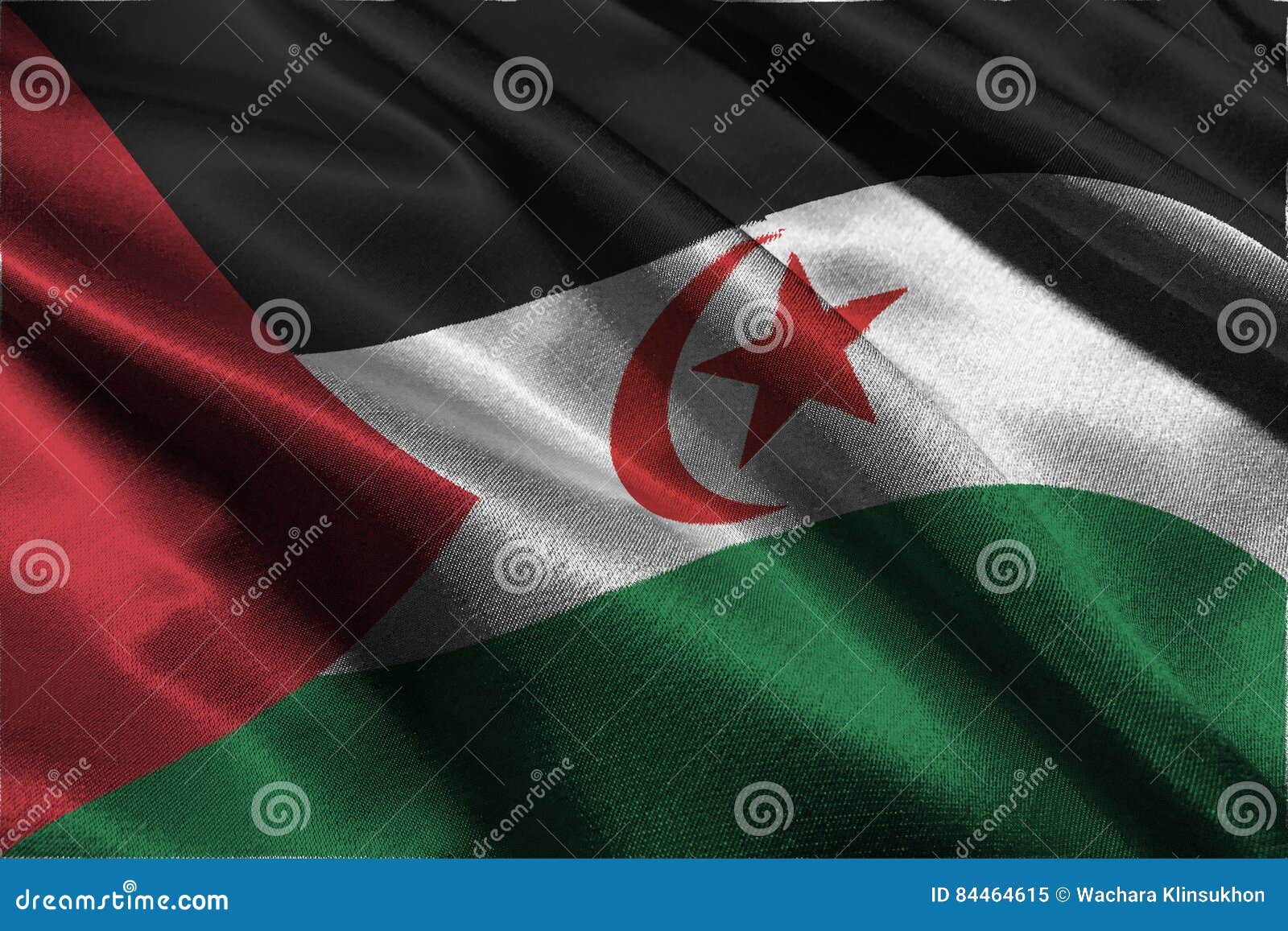 Western Sahara Flag 3D Illustration Symbol Stock Image - Image of ...