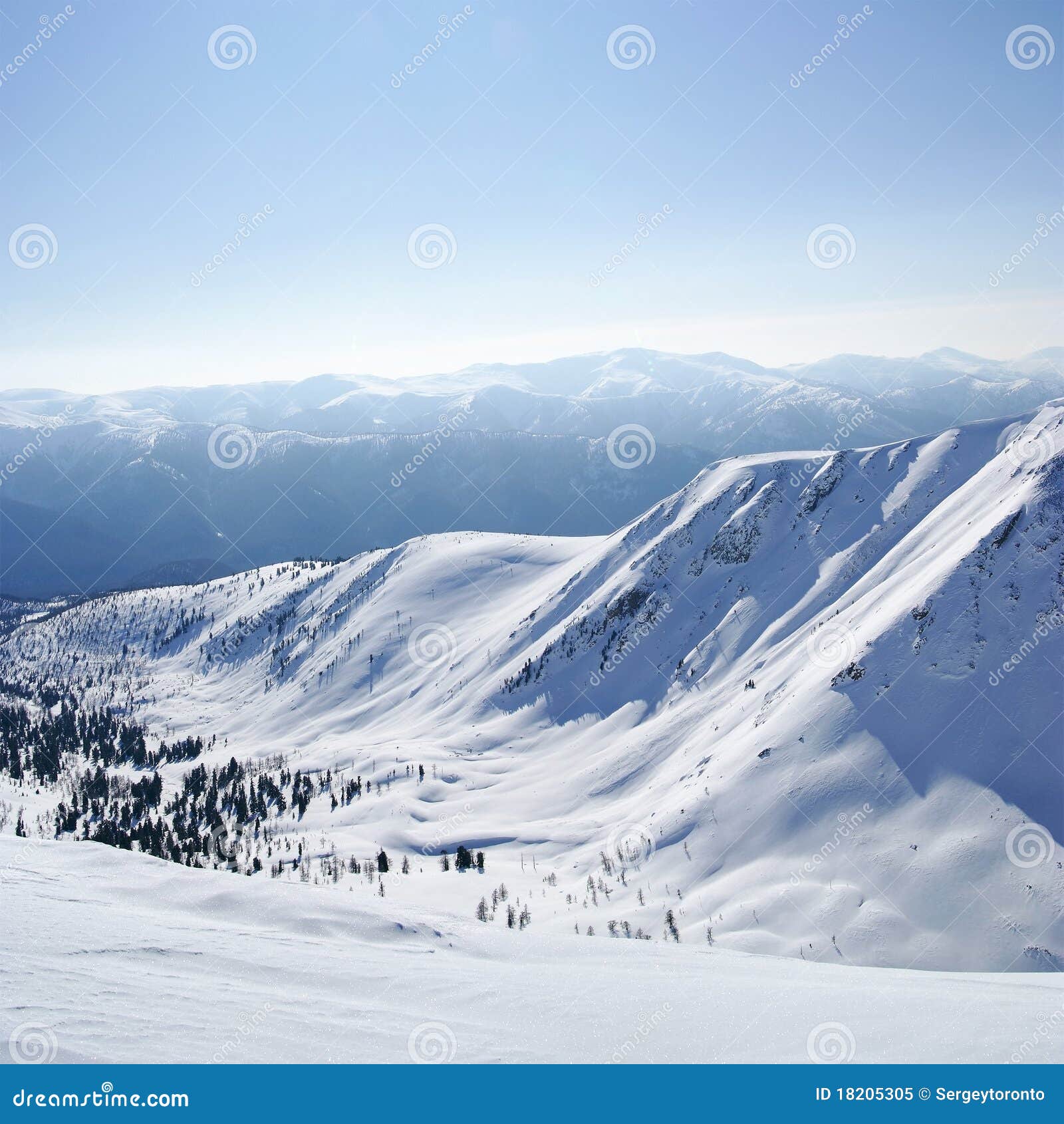 Western Sayan mountains. stock image. Image of clear - 18205305