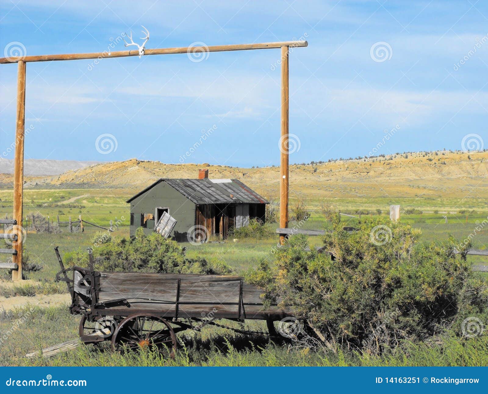 Western Scene stock image. Image of skies, wyoming, vlouds - 14163251