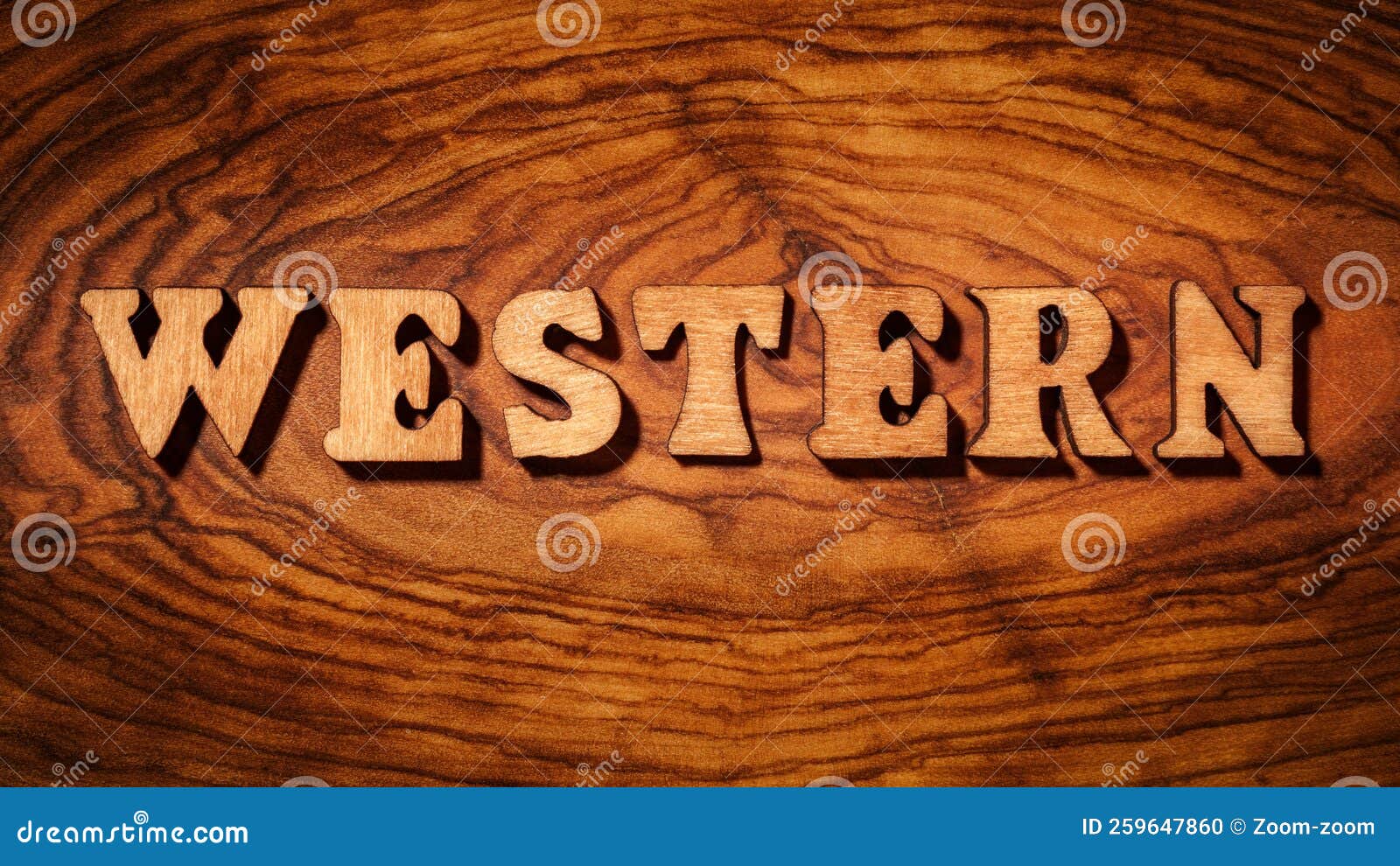 Western - Single Word on Wood Stock Photo - Image of outmoded, design ...
