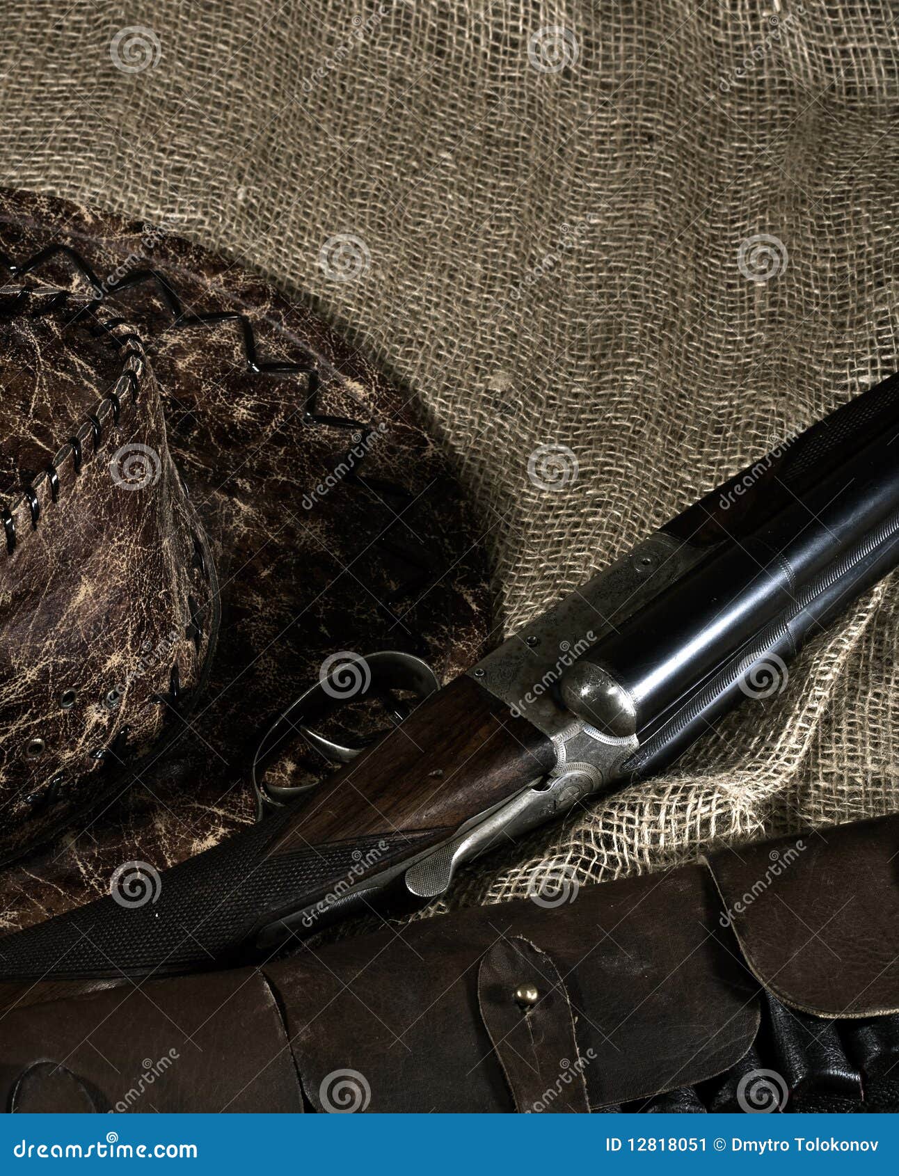 Western still life stock image. Image of weapon, rifle - 12818051
