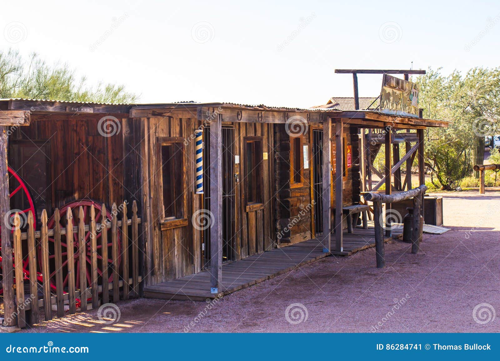 Western Store Fronts in Arizona Desert Stock Image - Image of store ...