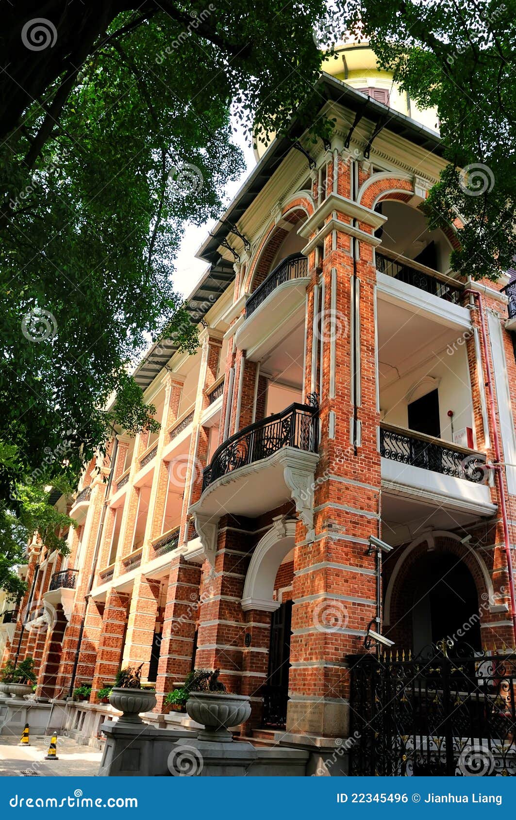 Western Style Building of 19th Century in Shamian Stock Photo - Image ...