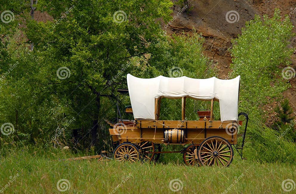 Western style wagon stock image. Image of pioneer, house - 1947015