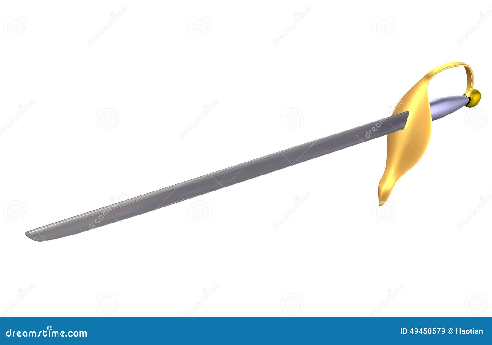 3d Render Of Rapier Stock Image | CartoonDealer.com #40191211