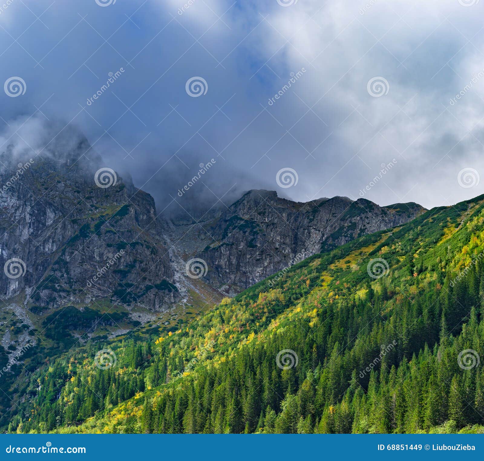Eastern Tatra Mountains stock image. Image of bright - 68851449