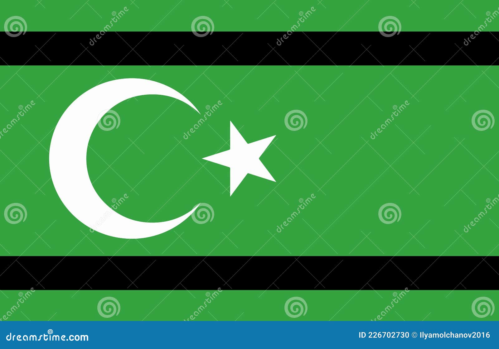 Western Thrace Flag Vector Icon Stock Illustration - Illustration of ...