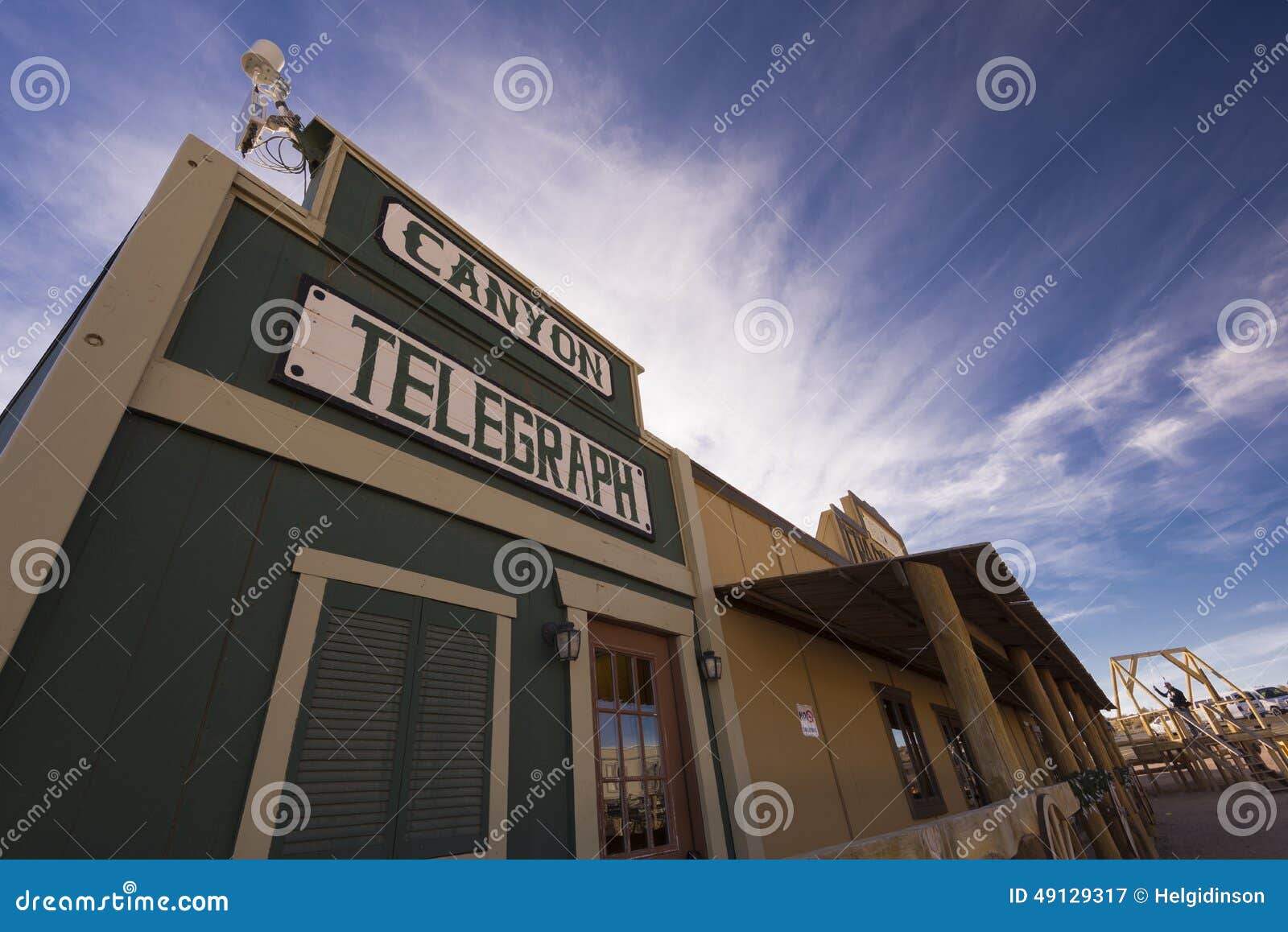 Western town scene stock image. Image of america, sunny - 49129317
