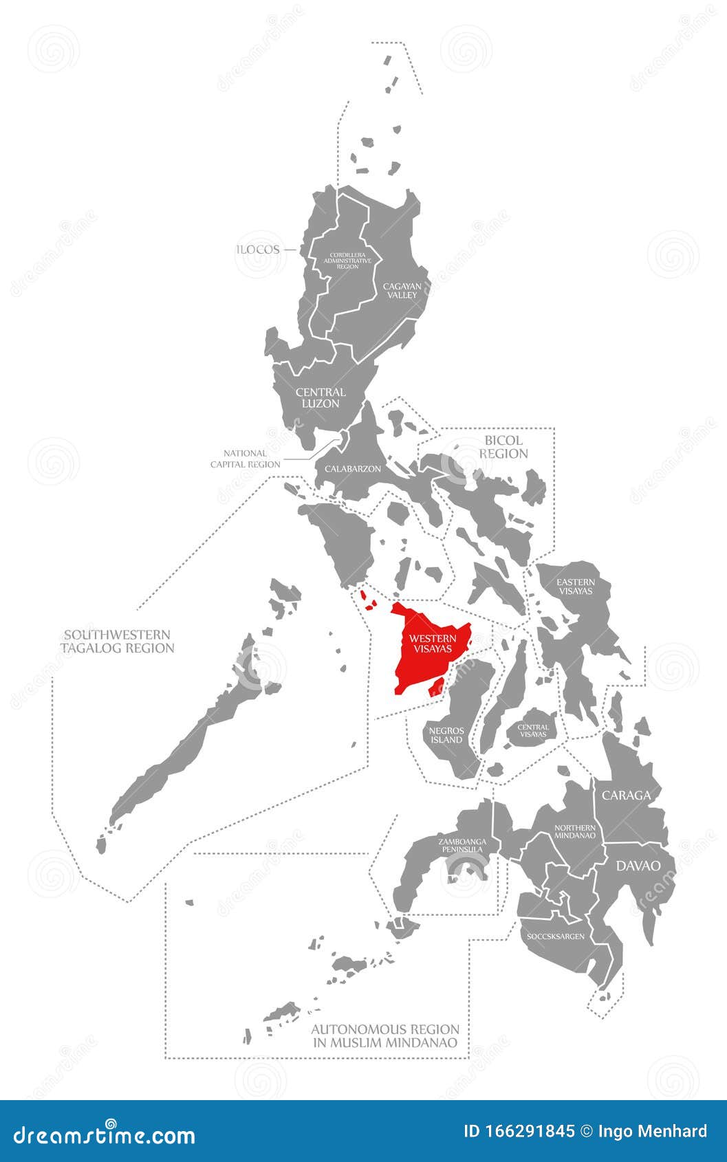 Western Visayas Red Highlighted in Map of Philippines Stock ... Western Visayas Red Highlighted in Map of Philippines Stock ...